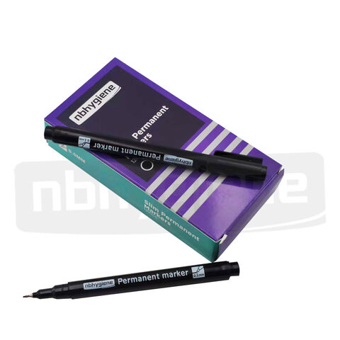 Buy China Wholesale Lab Use Colored Permanent Marker Pen Black Fine ...