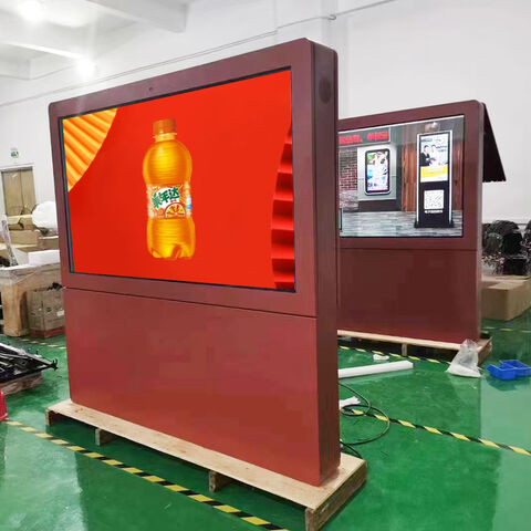 3000nits Waterproof Digital Signage Interactive Advertising Totem ...
