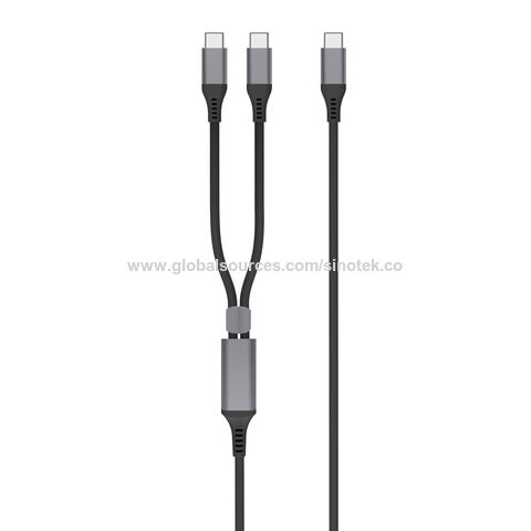 Buy China Wholesale 100w Type C To 2*usb C Charging Cable Metal Shell ...