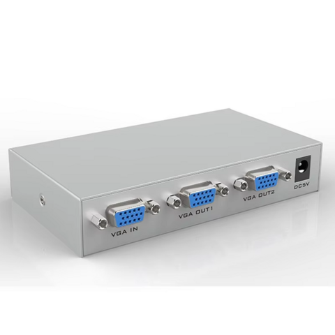 Vga Splitter 2 Port Powered Video Splitter With Ac Adaptor 1 To 2 Vga ...