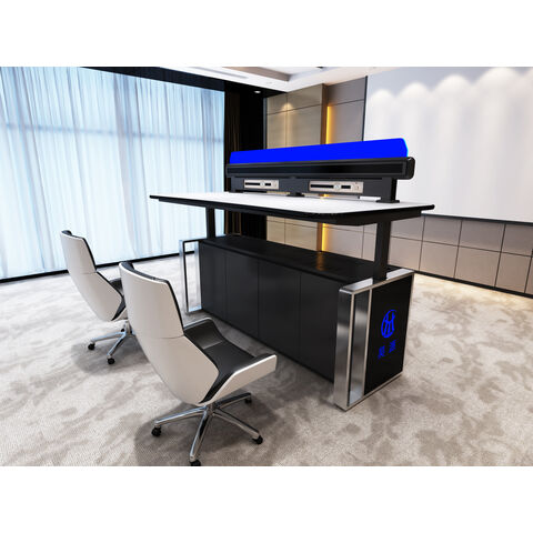 Intelligent Subtitle Metal Office Desk, Government Department Command ...