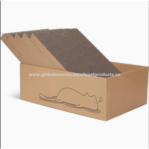 Double-b Corrugated Kraft Paper Cat Scratcher Various Sizes Customized ...