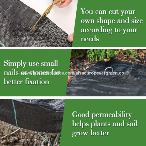 Pp Pe Black Anti Weed Barrier Ground Cover Agricultural Garden ...