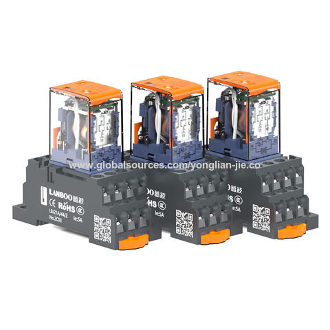 Lanboo Intermediate Relay Dc12v/dc24v/ac220v Small 8-pin/large 8-pin/14 ...