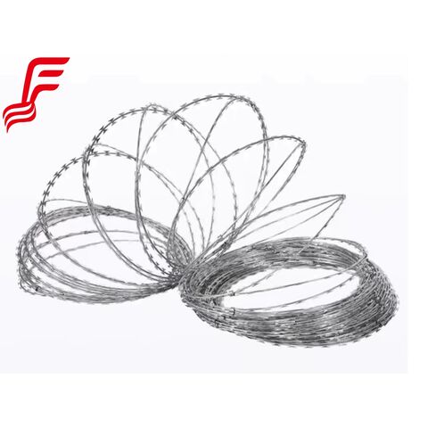 Frst! Galvanized Bto-22 Concertina Razor Barbed Wire., Razor Barbed ...
