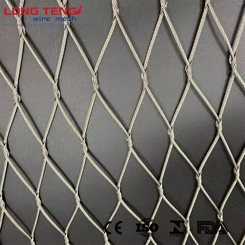 Anti Falling Dropping Mesh Stainless Steel Rope Mesh Stair Railing Rope ...