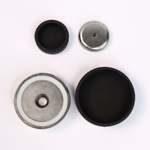 Rubber Coated Neodymium Pot Magnets For Hooks & Screw Mounting ...
