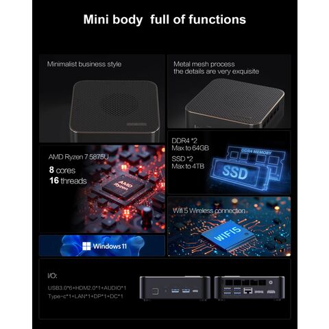 Top Rated Mini Pc | I5-1240p | 16gb+512gb | 20w Low Power & Silent ...