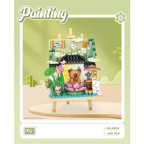 Loz Mini Blocks 645pcs Little Bear Lotus Building Blocks Flower ...