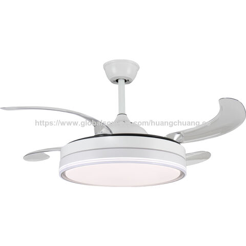 Ceiling Fan With Led Light, Custom Liangte 42 Chandelier 4 Abs Blades ...