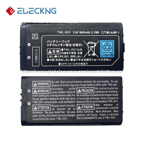 Bulk Buy China Wholesale 840mah 3.6v Li-ion Game Console Battery Twl ...