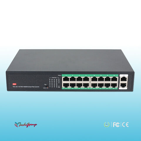 Buy China Wholesale 16+2 Ports Ieee802.3af /at Poe Switch 10/100mbps ...