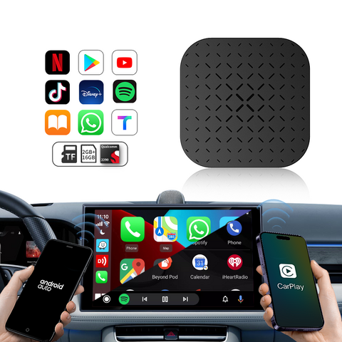 Compre Nova Chegada Carlinkit Android 11 Adaptador Sem Fio Carplay 3 Em 1 Dongle Converter Ai ...