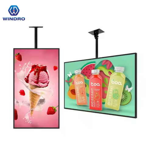 43 Inch Indoor Tv Hanging Menu Board Mount Android Internet Advertising ...
