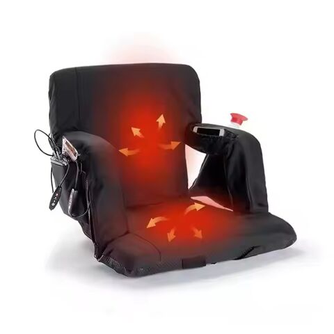 Reclining Heated Stadium Chair Folding Camping Floor Chair For ...