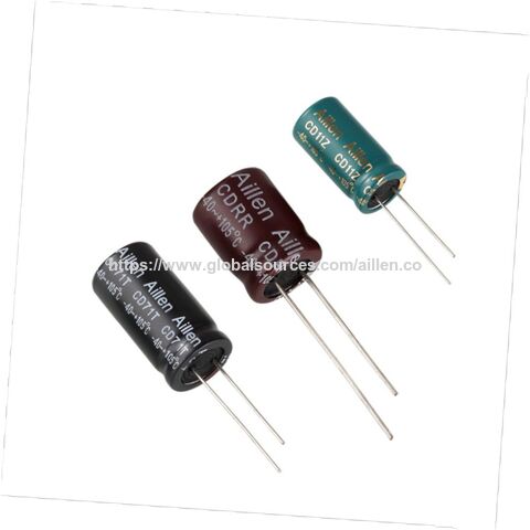 Manufacturer Radial Plug In Aluminum Electrolytic Capacitor ...