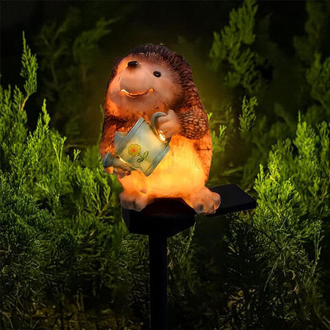 Garden Solar Light Outdoor Decor Solar Led Hedgehog Stake Lights ...