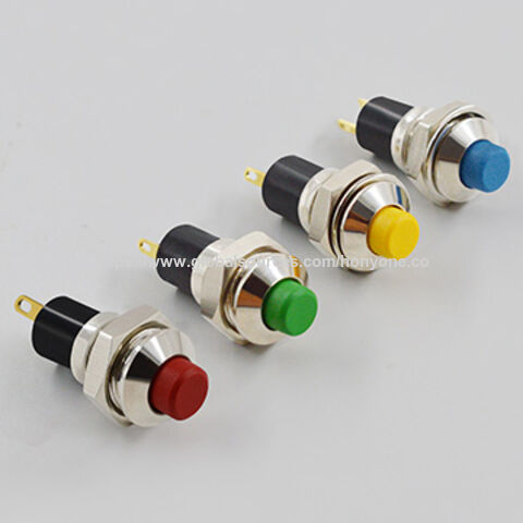 Honyone Manufacturer Spst Latching 2pin 10mm Mini Pushbutton Switch 1a ...