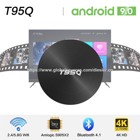 T95q 4k Tv Box Amlogic S905x2 4gb Ram 64gb Rom Meide Player 2.4g&5.8g ...