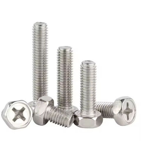 High Quality Stainless Steel A2-70 Phillips Hex Bolt Polished Finish ...