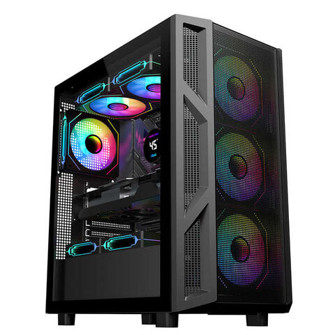 Metal Front Panel Full Tower Pc Case For Pc Gaming Desktop Tempered ...