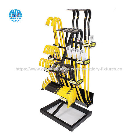 Customized Stable Pry Bars Tool Display Rack Metal Display Stands For ...