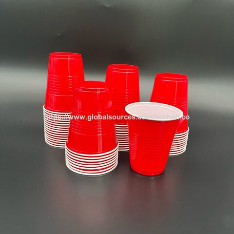 50 Pack 360ml 12oz Disposable Plastic Ps Party Red Cups $0.01 ...