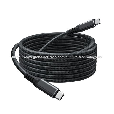 Usb 4 Gen2 Cable, 5 Meter, 20gbps, Pd 100w Fast Charge, Braided Cable ...