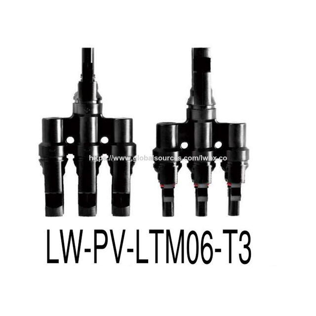 Buy China Wholesale Black T-type Mc4 Male And Female Plug Solar ...