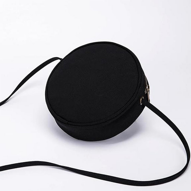 Ladies' Circular Crossbody Bag Nylon Circular Wallet With Zipper ...