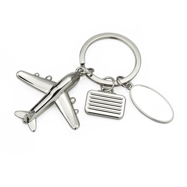 Creative 3d Model Airplane Keychain, Aviation Gift Pendant, Airplane ...