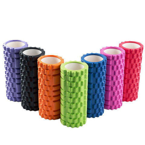 Compre Rodillo De Yoga Pilates De Espuma Hueca Para Masaje Muscular Eva ...