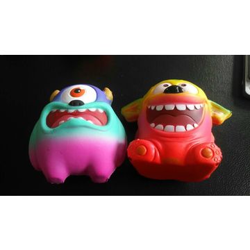 China PU Squeeze Squishy stress toy-monster alien stress ball 3.5inch ...