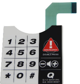 Customized membrane keyboard switch with backlit, mks backlit Membrane ...