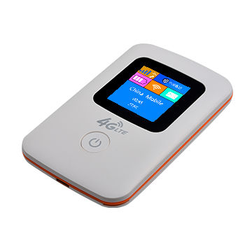 China Mini SIM Card WiFi 4G LTE router with LED lights display on ...