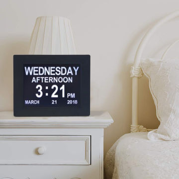 China 8 inch memory loss alzheimer large display dementia alarm clock ...