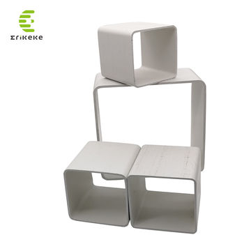 China Gray and white pvc square pipepvc square tube hydroponic ...