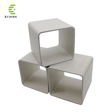 China Gray and white pvc square pipepvc square tube hydroponic ...