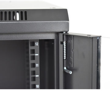 China Double section 12U 600x600 wall mount cabinet with glass door on ...