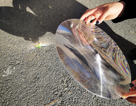 China PMMA Plastic 300mm Solar Fresnel Lens FL 120 220 400 360mm Solar ...