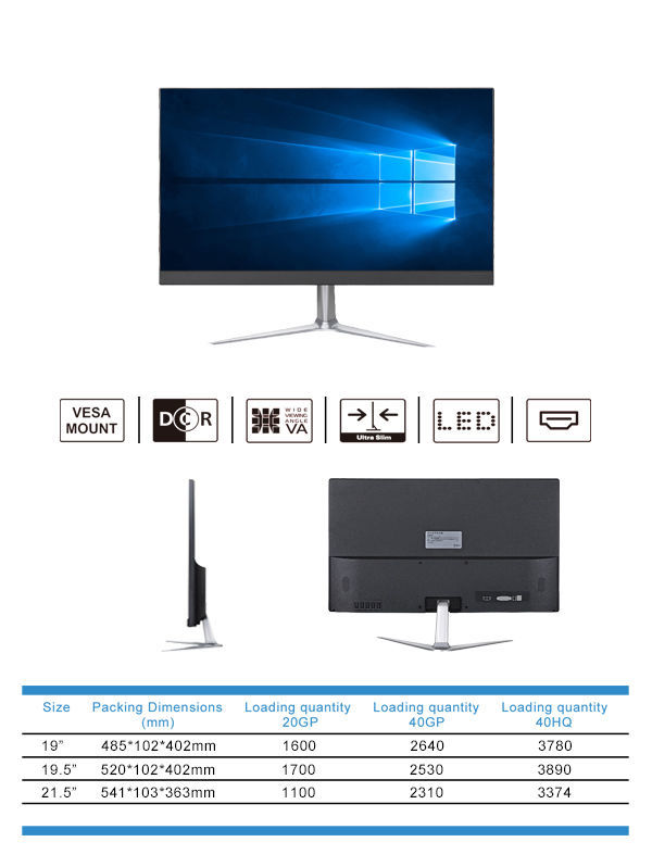 China Monitor PC 19 inches IPS monitor A grade 8:2 on Global Sources