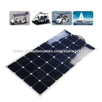 China 100w 120w 150w 180w mono solar panel flexible, semi sunpower ...