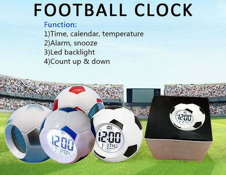 China Plastic Round Amazon Best Selling Table Shaped Alarm Football ...
