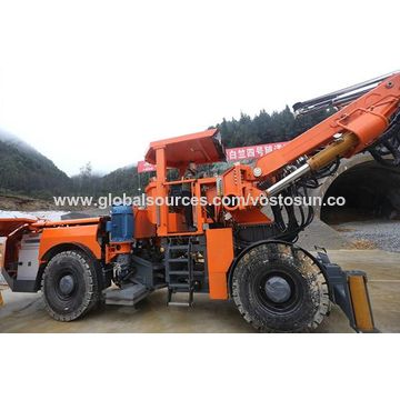 China WHEEL DOUBLE BOOMS DRILLING JUMBO DW250 used in gold mine on ...