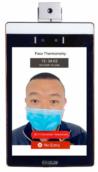 China No Human Contact Thermometry Face Recognition with Thermometer ...