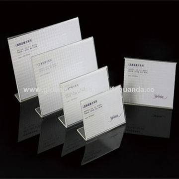 China Customize acrylic card holder frame display stand plexiglass pmma ...