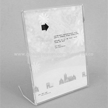 China Customize acrylic card holder frame display stand plexiglass pmma ...