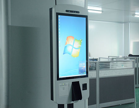 27 inch super slim design self service kiosk machine with face ...