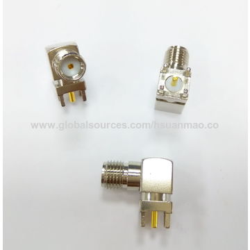 Taiwan RF Connector, SMA Female PCB Mount DIP Right Angle Type 50/75 ...