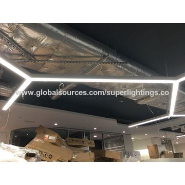 China L15A aluminum office ceiling fixed lighting pendant led linear ...